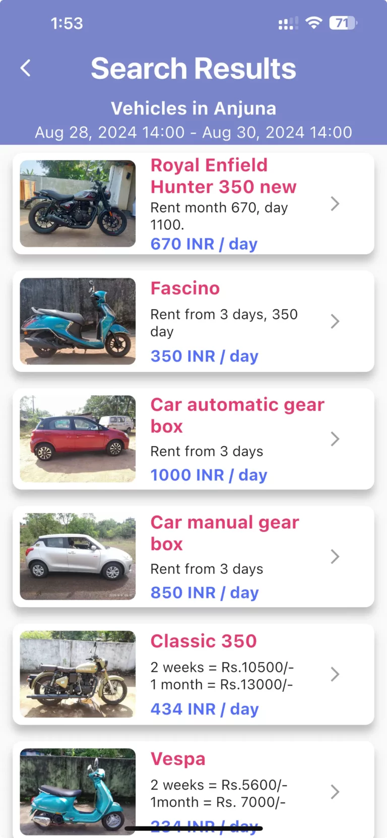 Rent Bicycles, Bikes, Scooters, Cars in Anjuna, Goa with EasyRenty ...